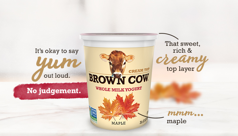 Maple (32oz) - Brown Cow Yogurt